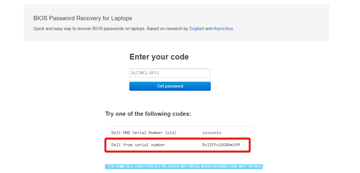 Dell PC und Notebook: BIOS Passwort vergessen – Kennwort mit diesem ...